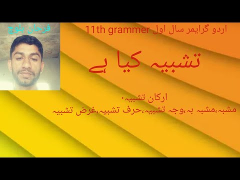Tashbeeh in Urdu Grammer/1st year Urdu Grammer/Tashbeeh and its Pillar# ...