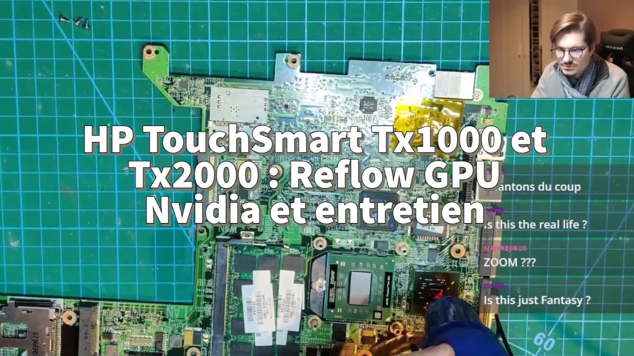 HP TouchSmart Tx1000 et Tx2000 : Reflow GPU Nvidia et entretien - YouTube