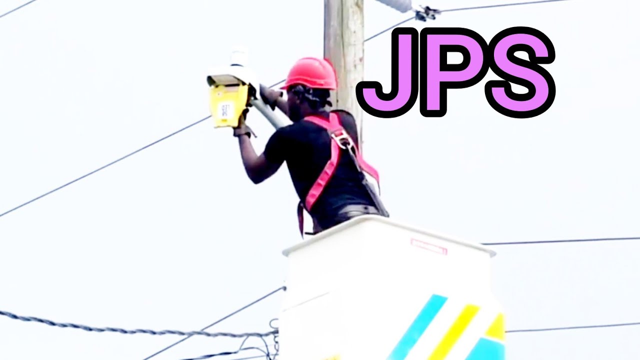How Jamaica Public Service (*JPS)Workers Replace a Street Light - YouTube