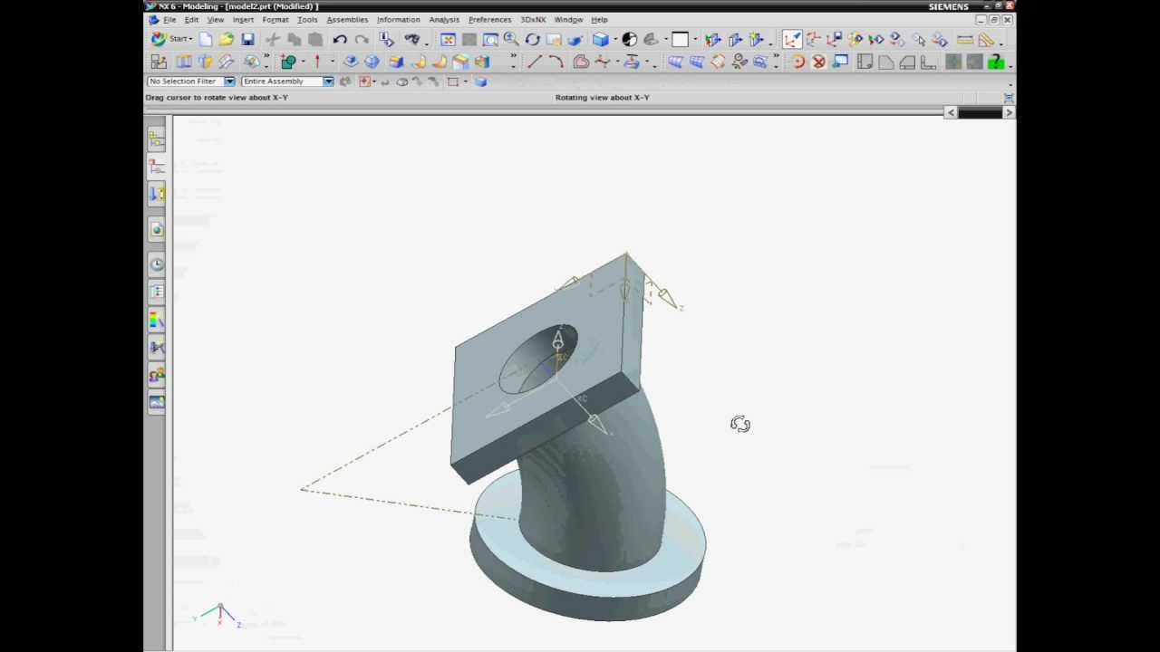 NX Pipe Flange Design - YouTube