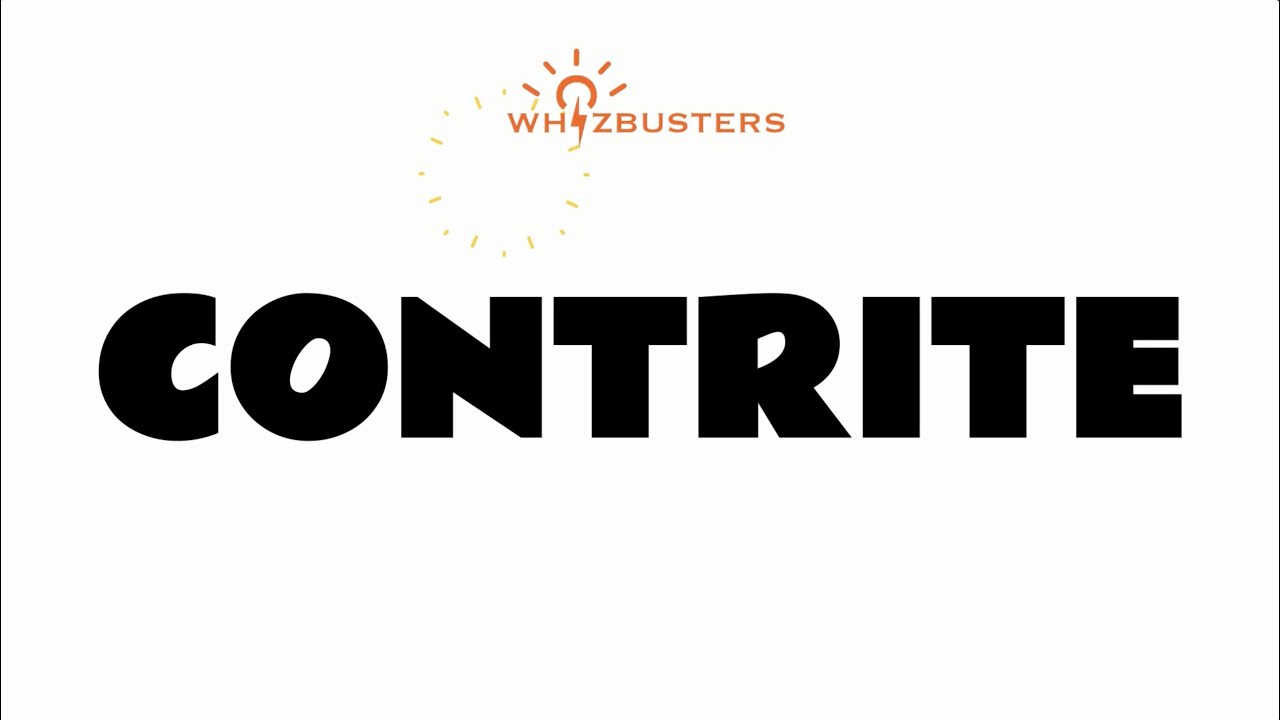 CONTRITE (adjective) Meaning with Examples in Sentences | GRE GMAT LSAT ...