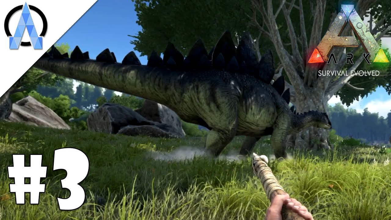 Ark Survival Evolved 3 Tentando Domar Alguns Dinossauros Youtube