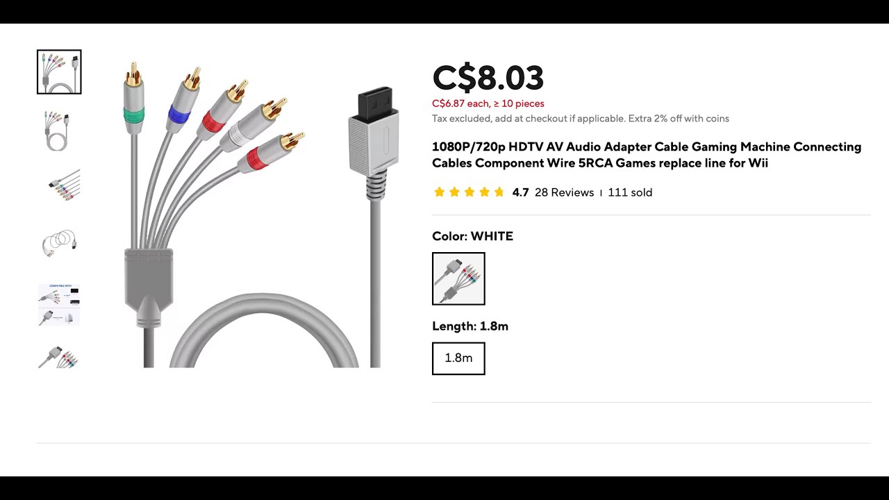 Cheap AliExpress Wii Component vs. HDMI vs. Composite – Worth It? - YouTube