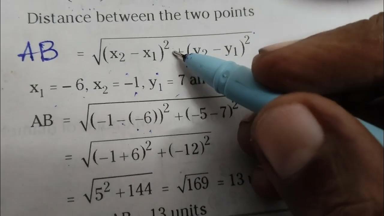 Find distance between two points - YouTube