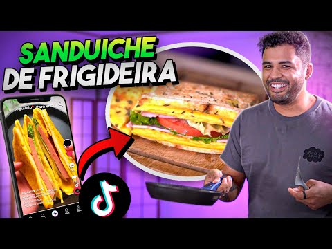 SANDUÍCHE DE OVO! RECRIANDO RECEITAS VIRAIS DO TIKTOK
