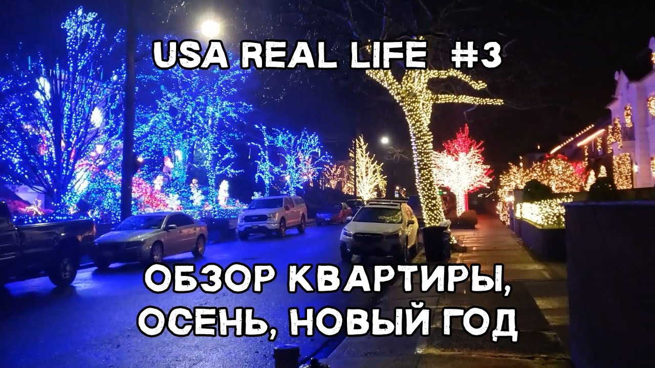 USA real life #3: Обзор квартиры, осень, Новый год - YouTube