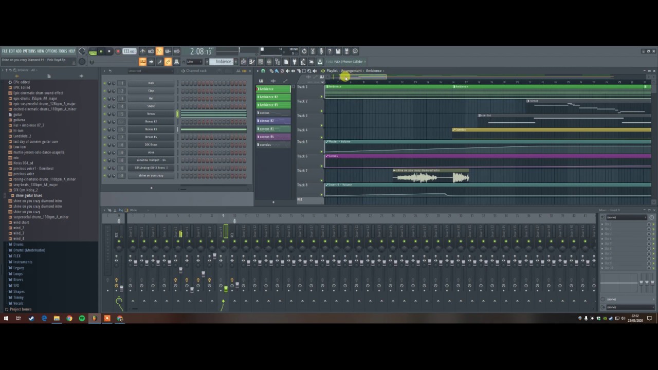 shine on you crazy diamond FL STUDIO ABYRNE Cover - YouTube