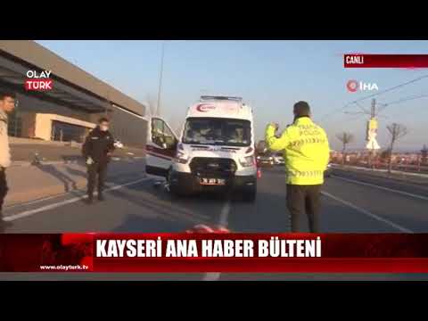 Talas Atatürk Bulvarın'da seyir halindeki araçtan atladı !