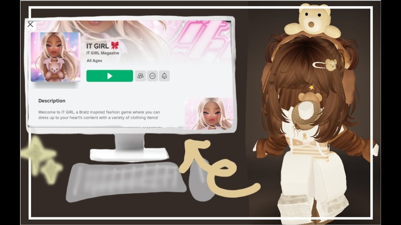 playing it girl for the first time ˖°𓇼🌊⋆🐚🫧 //robloxs// //itgirl ...