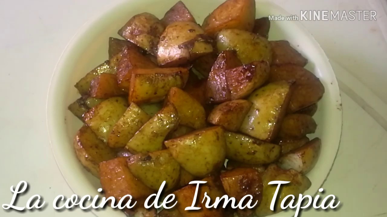 Papas botaneras en salsa de soya - YouTube