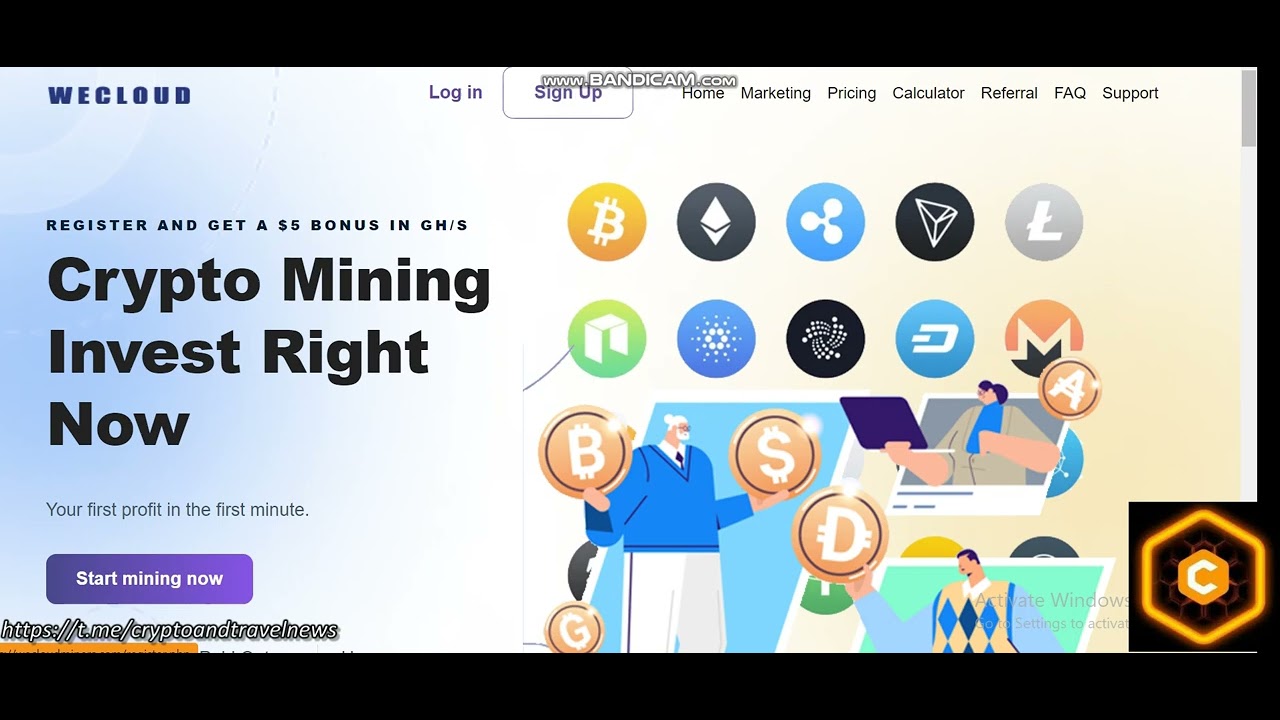 New Free Tether mining with $5 bonus GHS power in Wecloud mining site registration and full ...