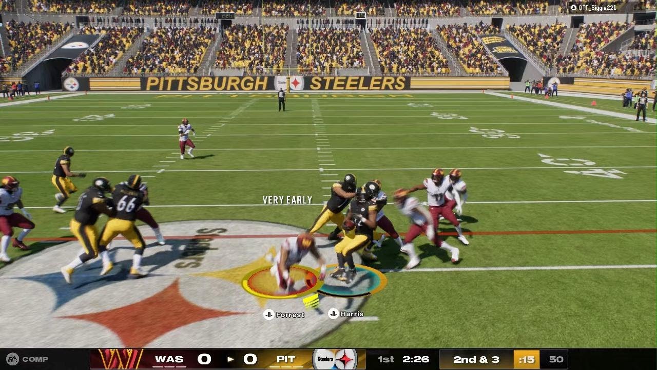 Pittsburgh Steelers vs Washington Commanders w TellyOLockMadden NFL 25 ...