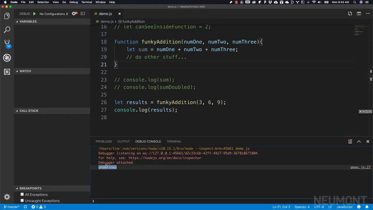 Episode 28: Function Return - YouTube