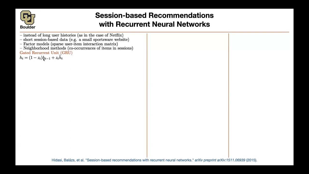 Session-based Recommendations | Lecture 80 (Part 5) | Applied Deep ...