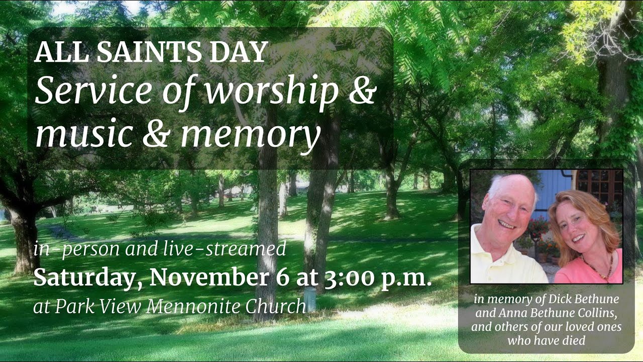 All Saints Day Service of Worship & Music & Memory - YouTube