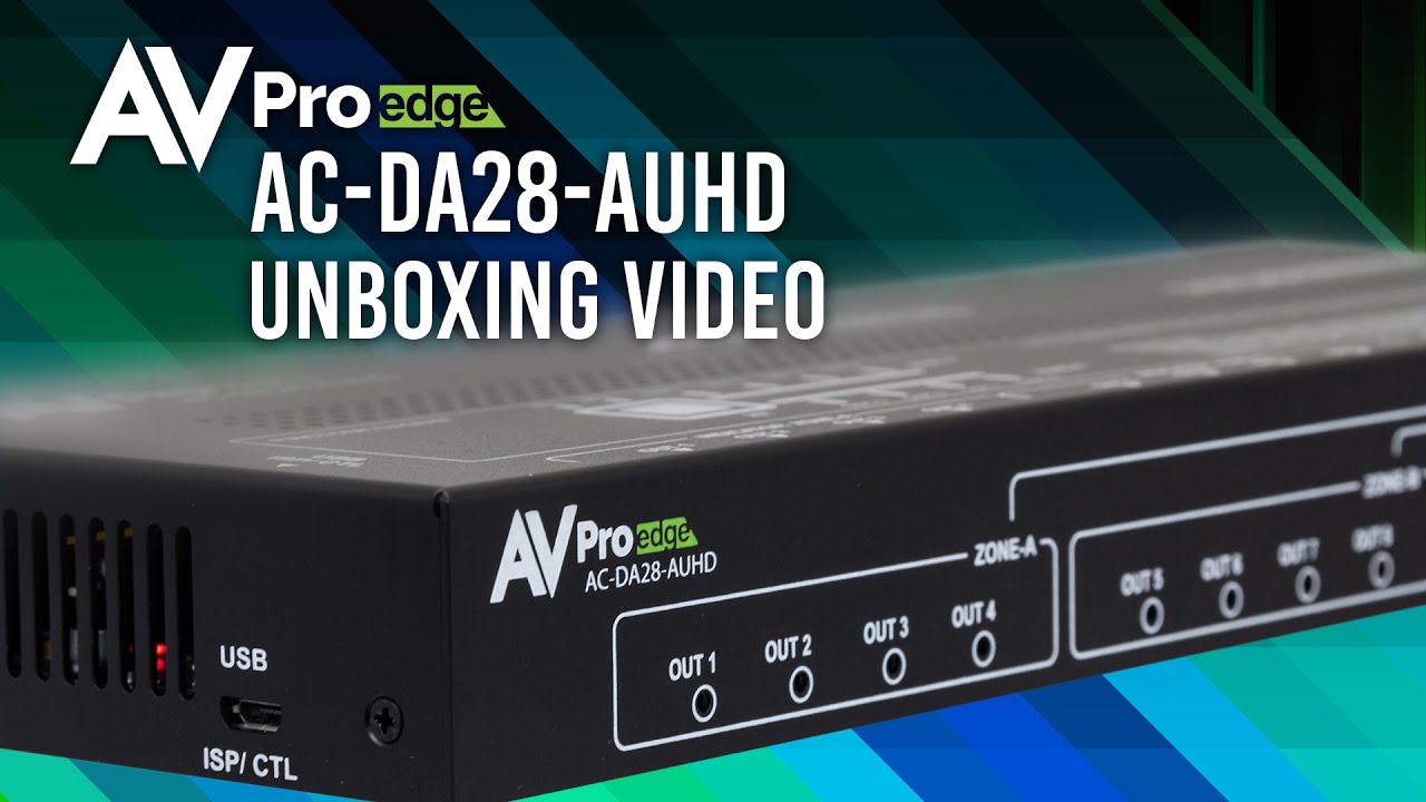 AC-DA28-AUHD Unboxing Video - AVPro Edge - YouTube