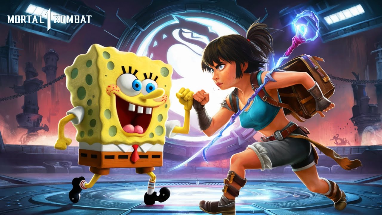 Spongebob vs Dora Funny Fight in Mortal Kombat 1 - YouTube