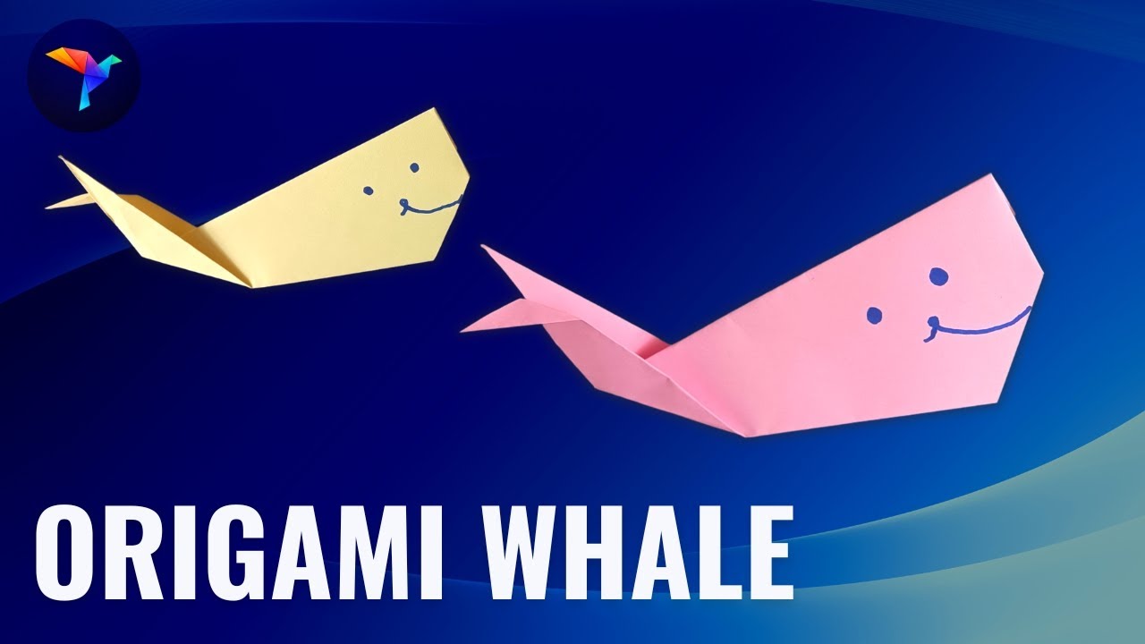 How to Make A Paper Origami Whale - DIY Paper Whale Tutorial - YouTube