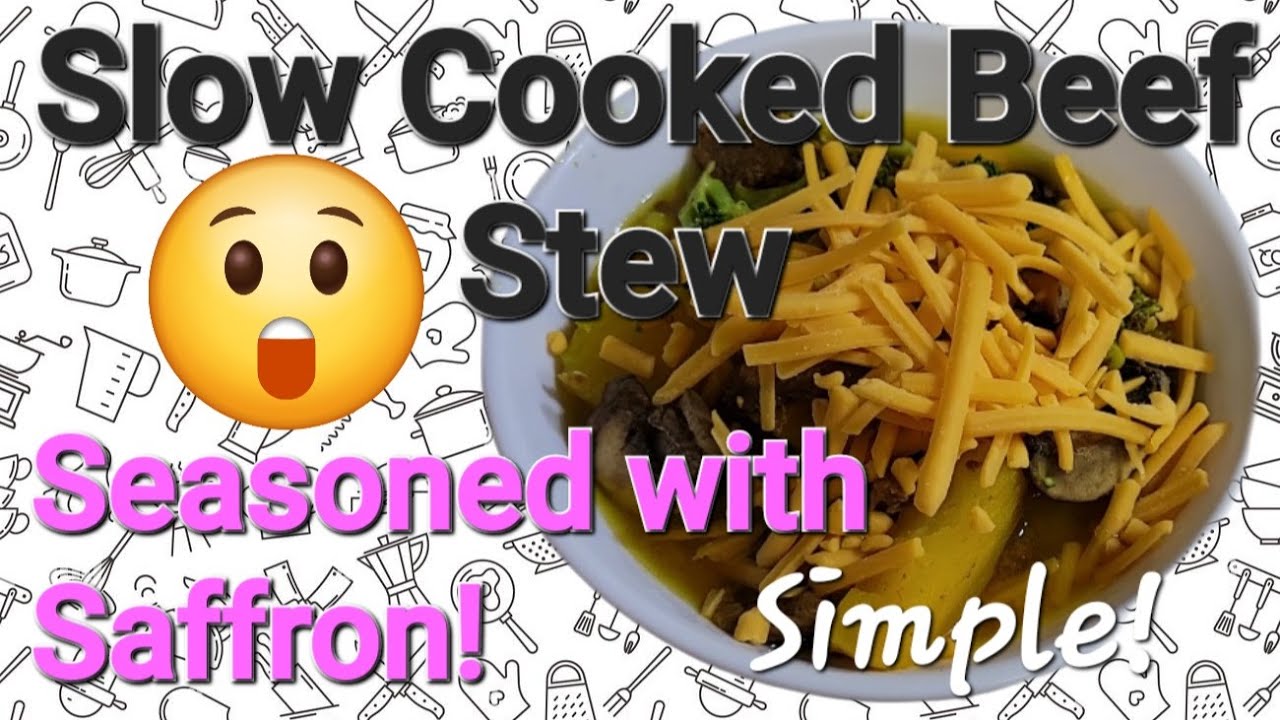 Beef Stew, Seasoned with Saffron! Slow Cooked in a Crockpot. Simple to ...