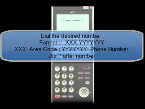 NEC UM8000 : How to change Message Notification Number - YouTube