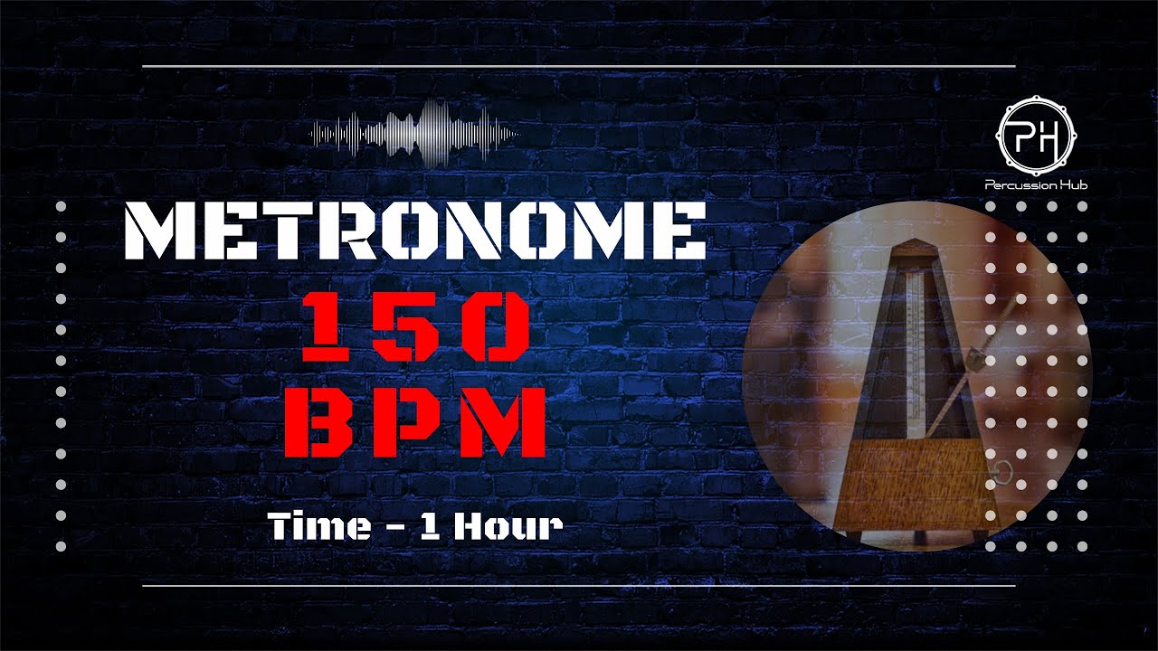 150 BPM Metronome | 1 Hour - YouTube