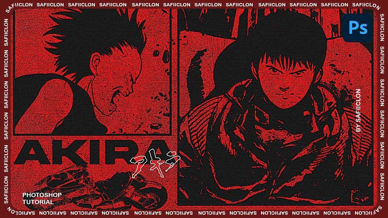 [ Photoshop Tutorial ] How To Make Anime Poster Design - A K I R A ...