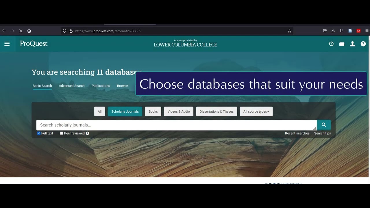 Databases at Lower Columbia College, featuring ProQuest - YouTube