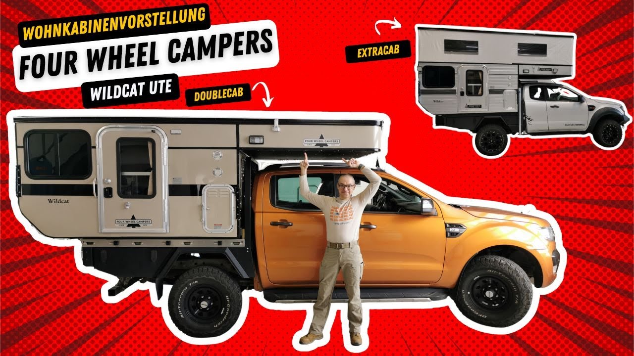 Four Wheel Campers Wildcat UTE - 2024 - Die Flat Bed Pop Up Wohnkabine ...