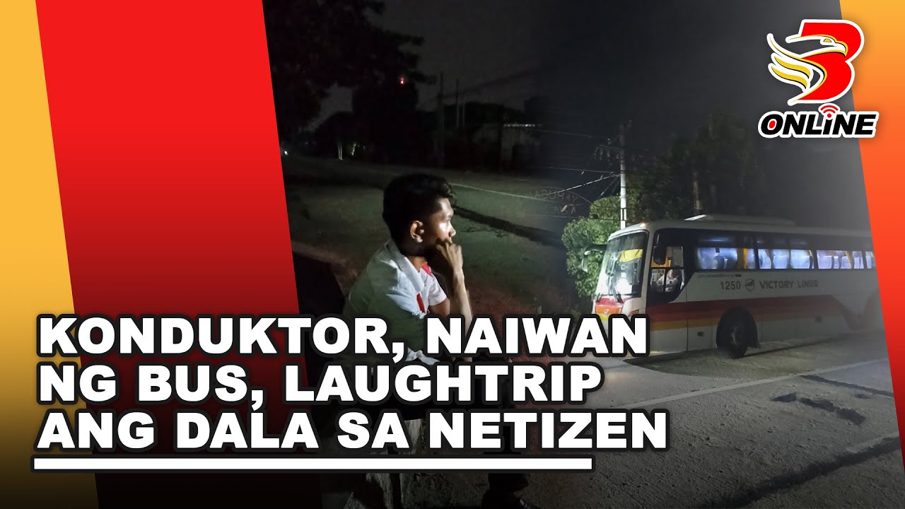 Konduktor, naiwan ng bus, laughtrip ang dala sa netizen - YouTube