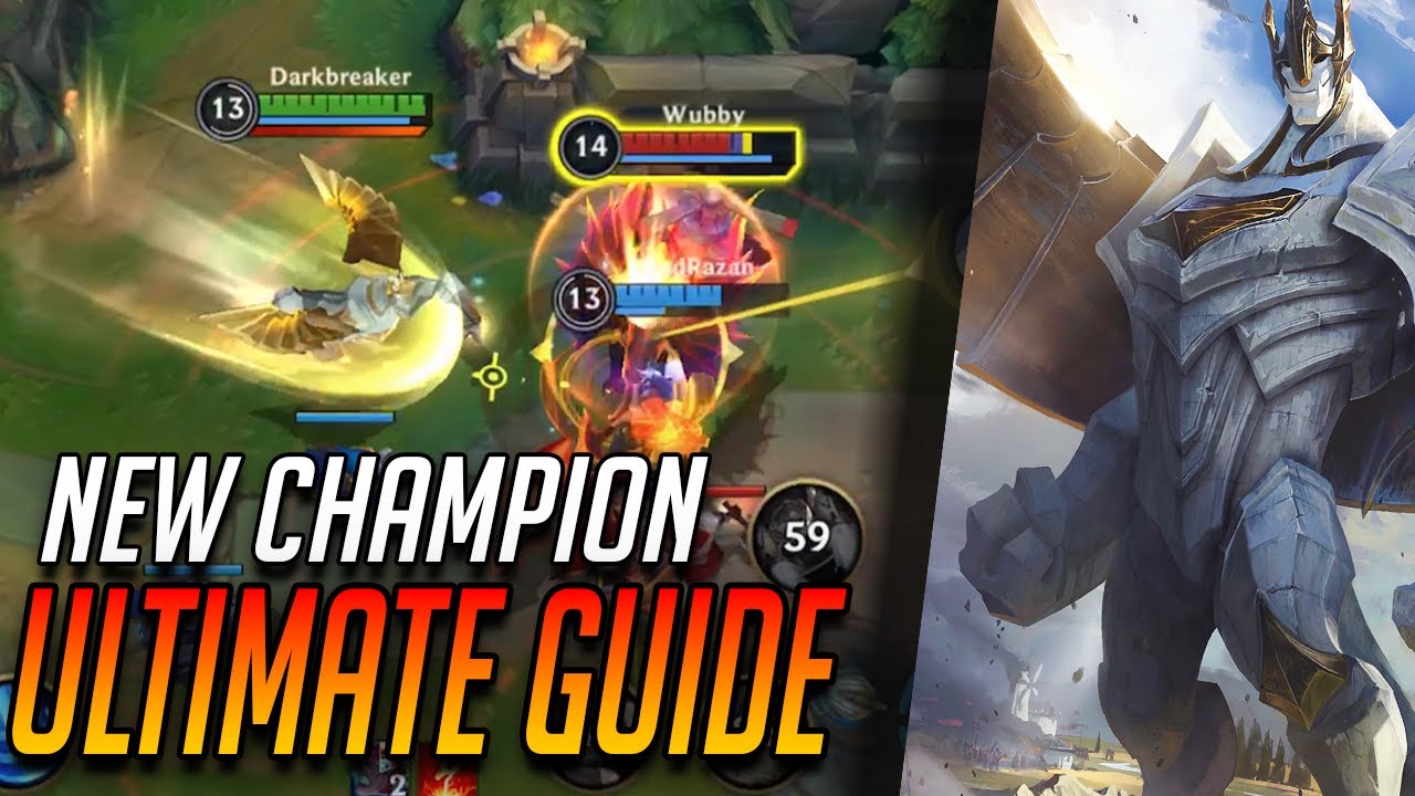 WILD RIFT New Champion GALIO Guide - How to Play Galio in Wild Rift ...
