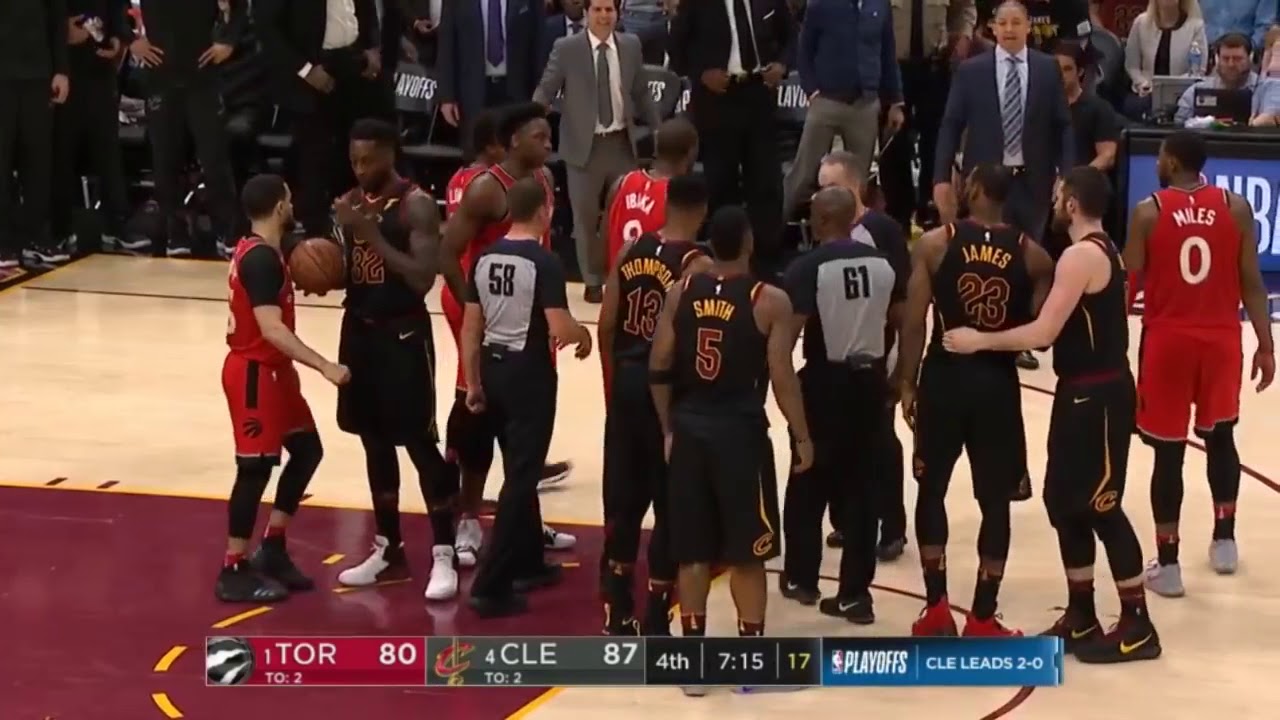 LeBron James Wanna Fight Kyle Lowry After Getting Threw To The Ground ...