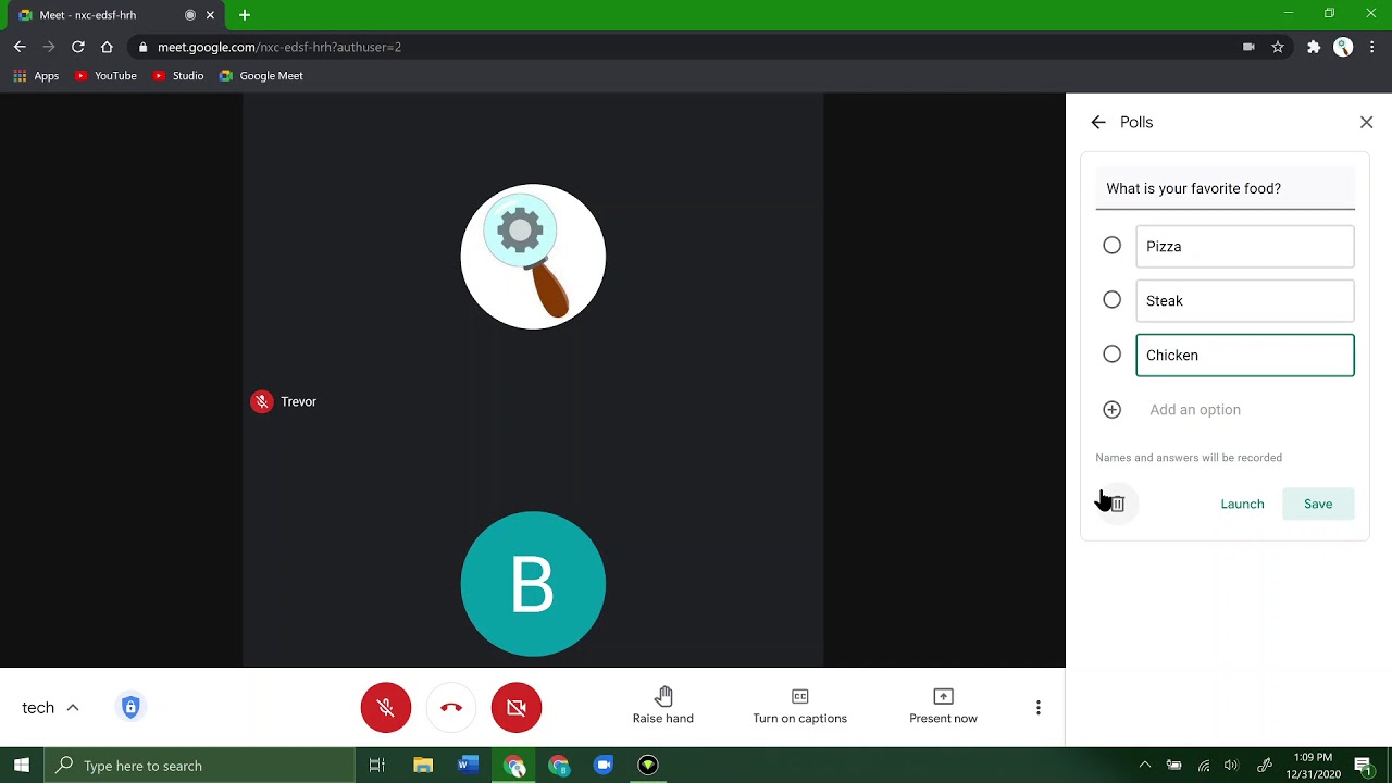 Google Meets: How to use Polls - YouTube