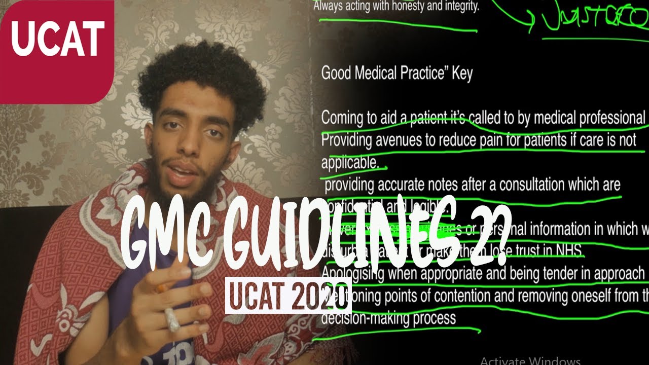 GMC MEDICAL ETHICS FOR UCAT 2020 PART 2 | MEDSHARK - YouTube