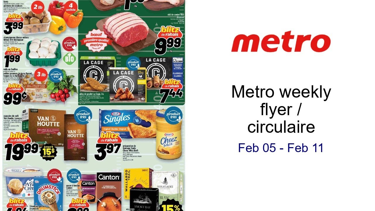 Metro weekly flyer / circulaire Feb 05 - Feb 11 - YouTube