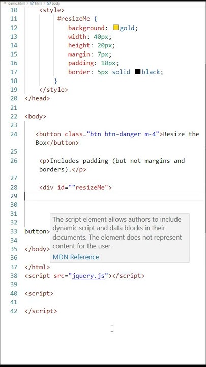 Set Dimension Innerwidth Innerheight Javascript Jquery Html Css Webdesign Shorts Youtube 