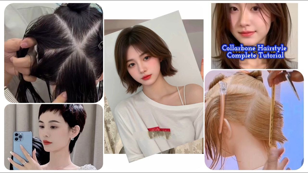 From Section to Style Complete Collarbone Haircut Guide - YouTube
