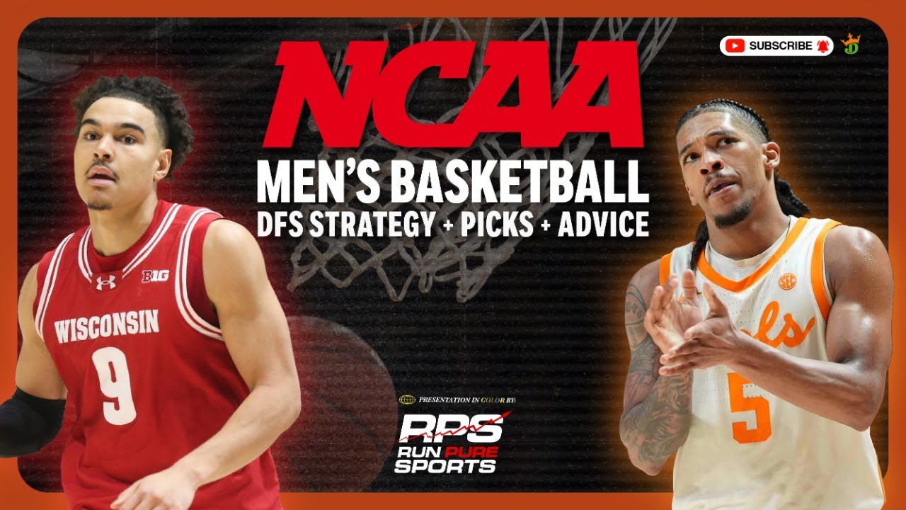 CBB DFS Advice, Picks and Strategy | 2/22 - NCAA Men's Basketball - YouTube