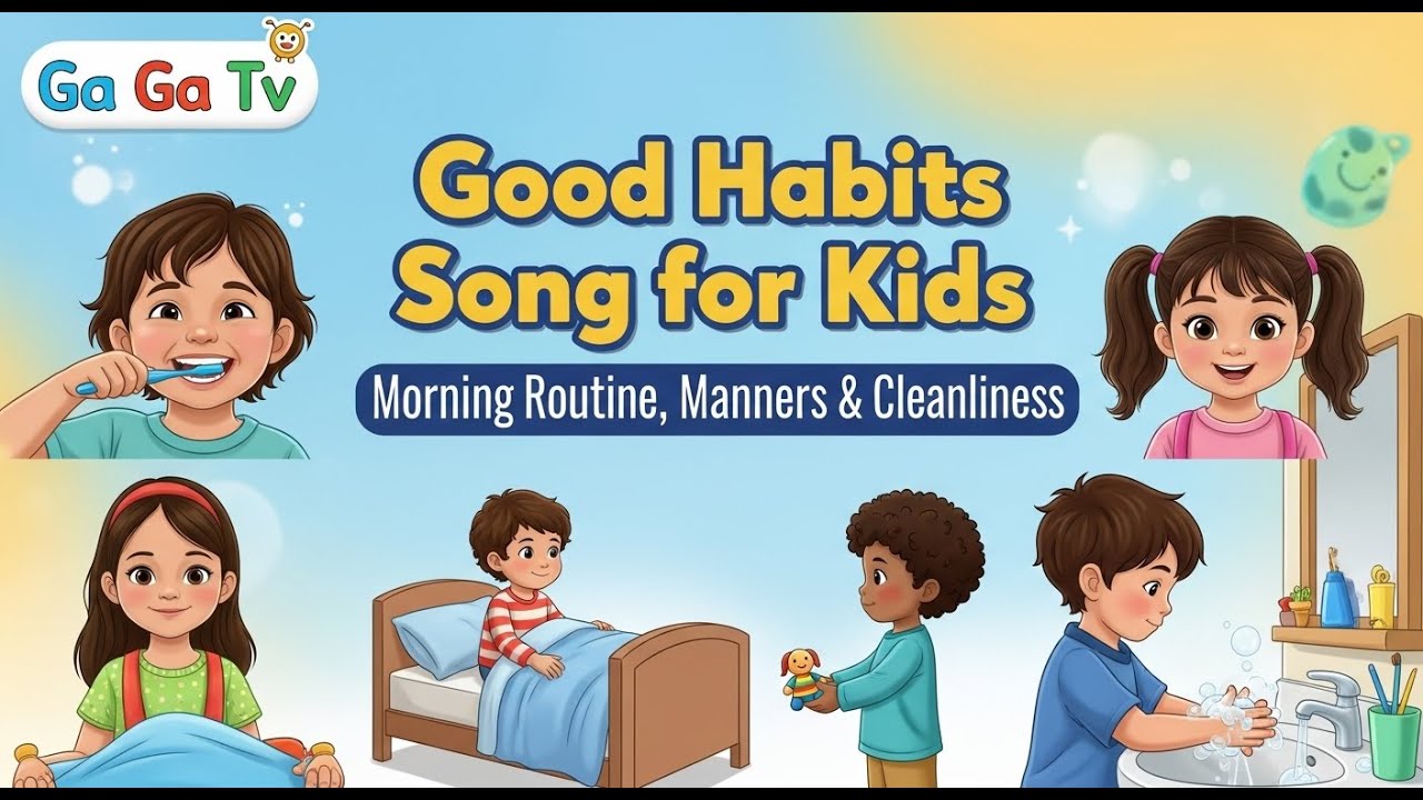 Good Habits Song for Kids | Morning Routine, Manners & Cleanliness ...