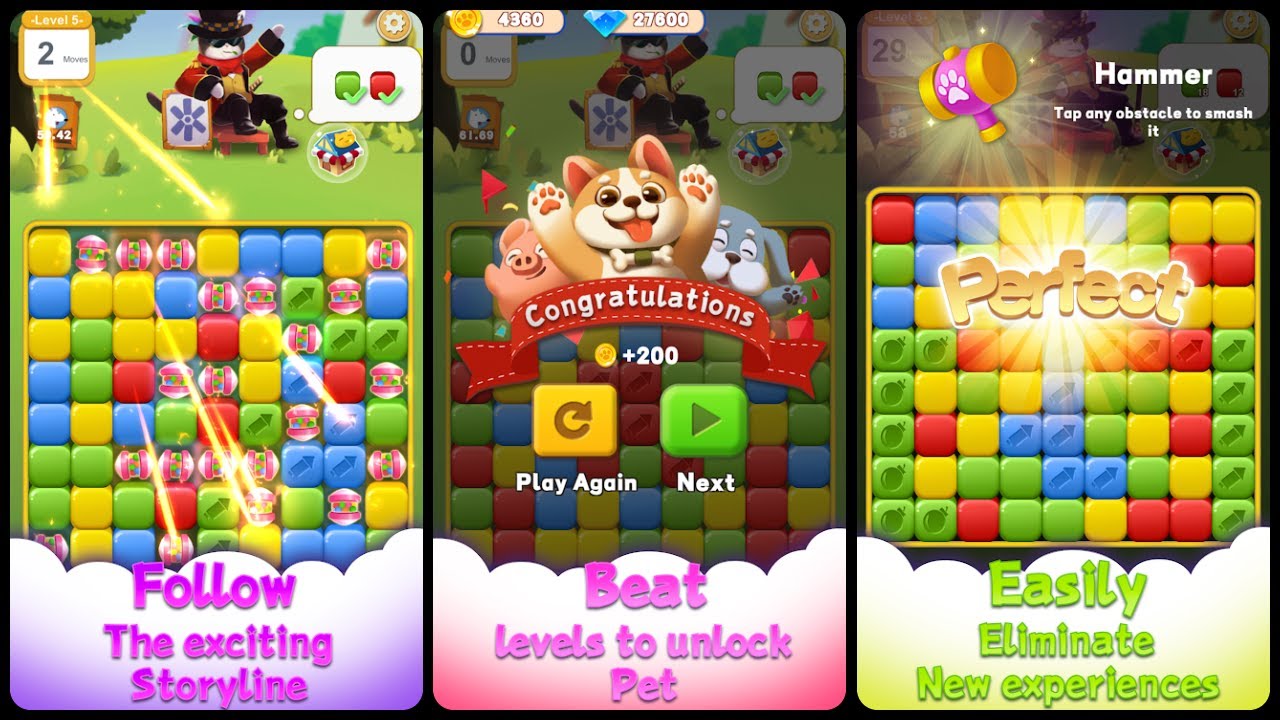 Mini Pet-fun color match blast Game — Mobile Game | Gameplay Android ...