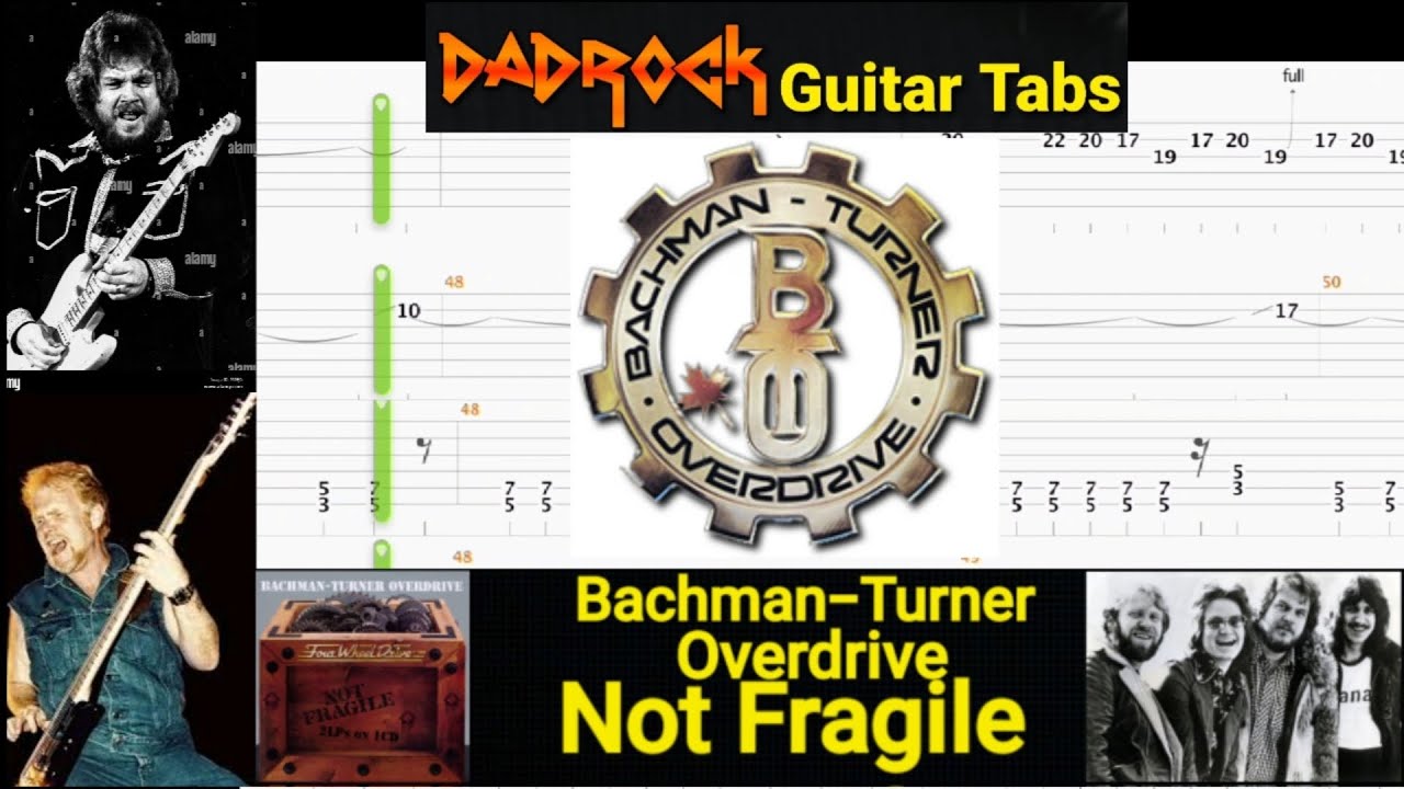 Not Fragile - Bachman-Turner Overdrive - Guitar + Bass TABS Lesson ...