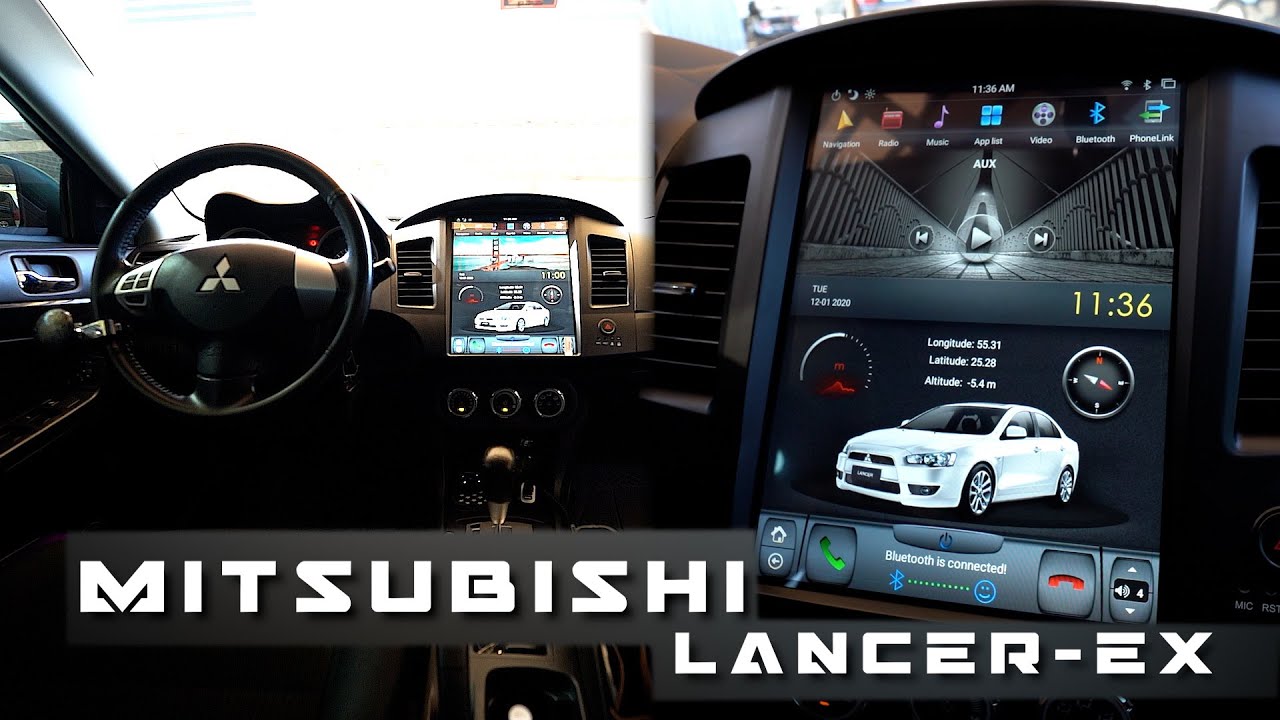 Mitsubishi Lancer Tesla Style Android Head Unit /Quick Review - CLAYTON ...