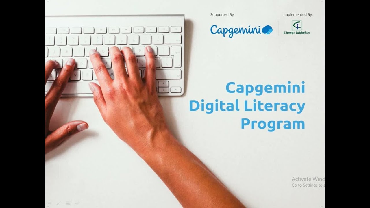Introduction to Capgemini Digital Literacy Program - YouTube