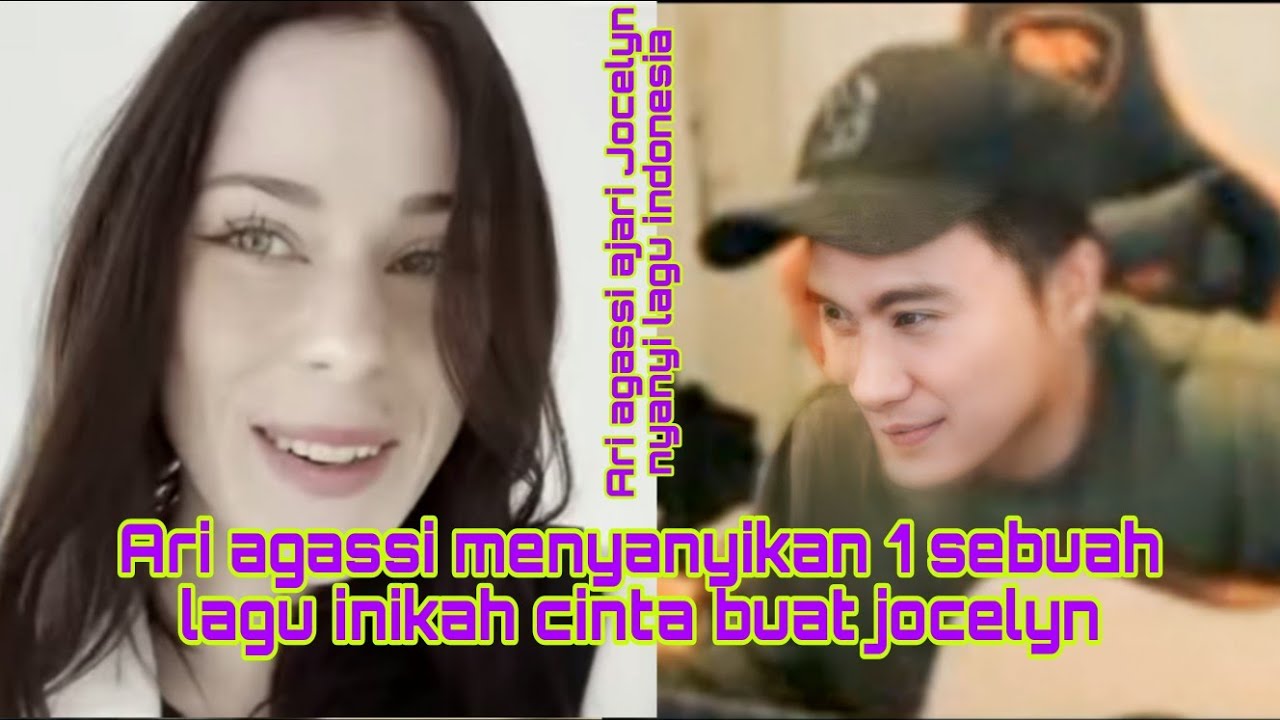 Ari agassi menyanyikan 1 sebuah lagu inikah cinta buat jocelyn dan mngajarinya nyanyi lagu ...
