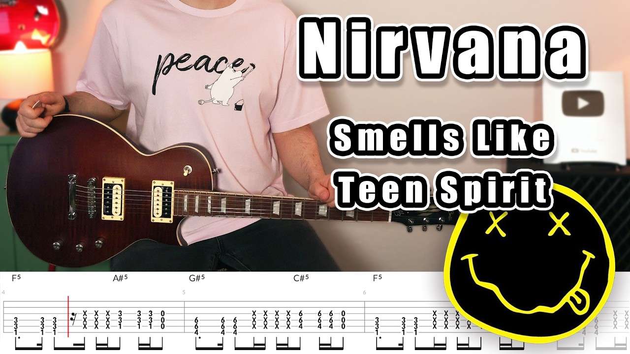 Nirvana - Smells Like Teen Spirit (Guitar Tab | Cover | Lesson ...