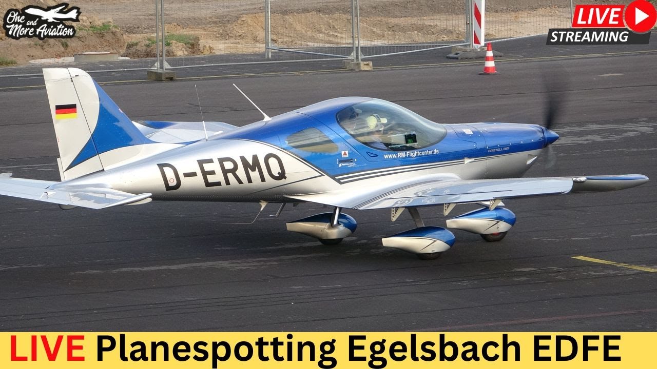 🔴Live Planespotting Egelsbach Sportflughafen EDFE | Touch and Go ...
