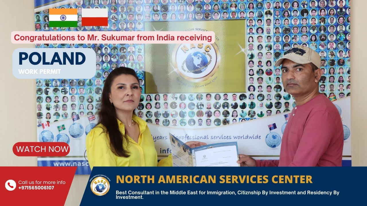 Watch Now Mr. Sukumar from India for receiving Poland work permit ...
