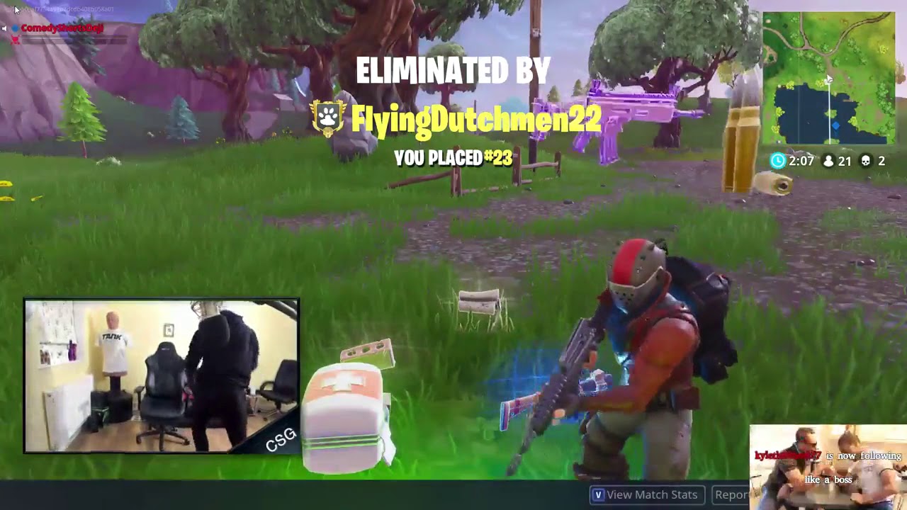 COMEDYSHORTSGAMER RAGING OVER FORTNITE! - YouTube