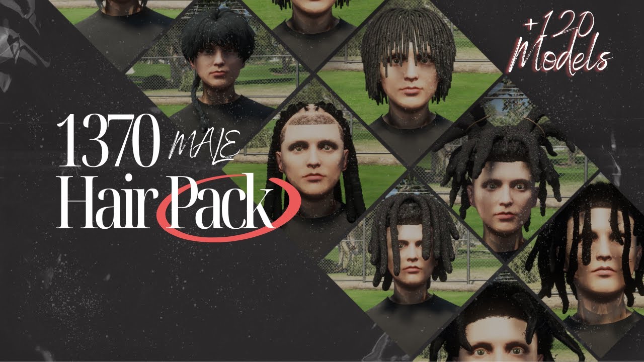 1370 - Male Hair Pack | Hairstyle Pack - +120 hairstyles | Best Hair ...
