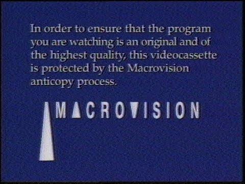Macrovision Demo Tape - YouTube