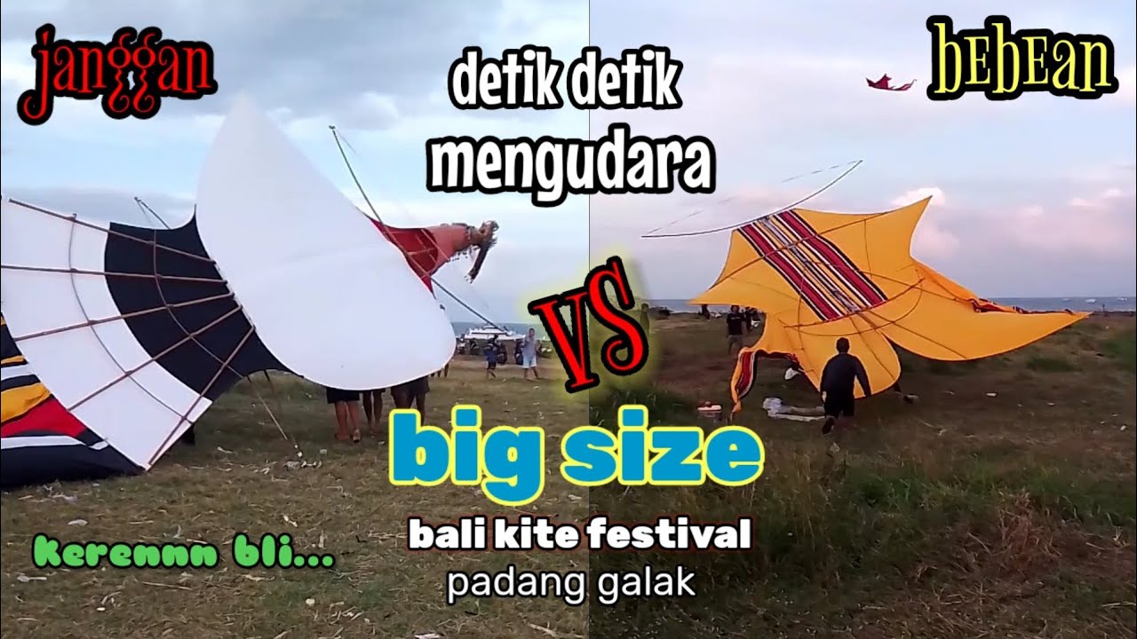 layangan janggan vs bebean big size//Bali kite festival 2023 - YouTube